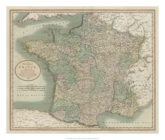 Vintage Map of France - Picture This Wall Art