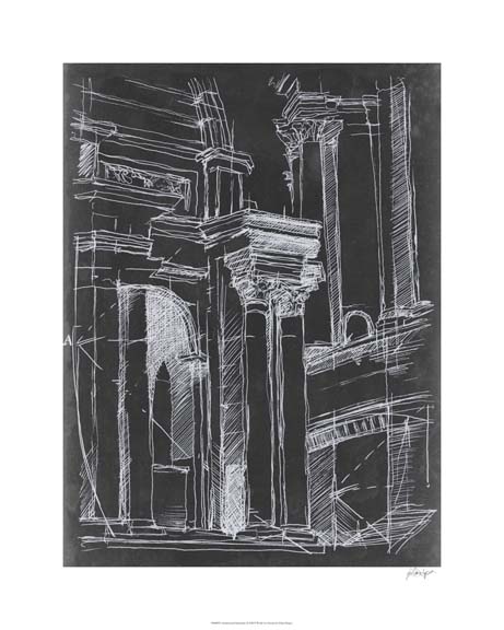 Architectural Schematic II - Picture This Wall Art